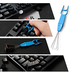 Griarrac Mechanical Keyboard O Ring Switch Dampener with Keycap Puller Remover Brush Accessory Bag, for Cherry MX Kailh Box Gateron 40A-L (150pcs)