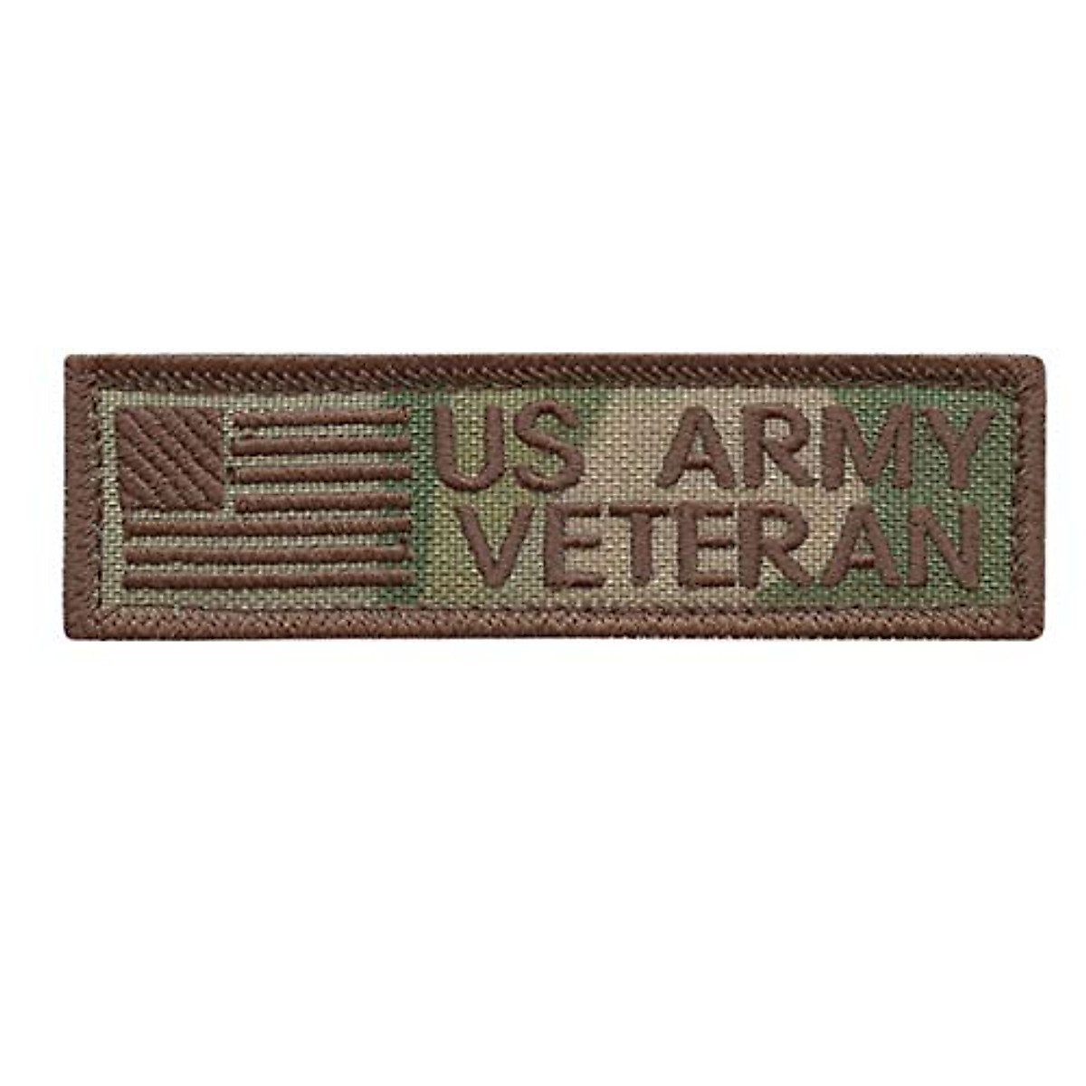 US Army Veteran Multicam 1x3.5 Vet Morale Tactical Touch Fastener Cap Patch