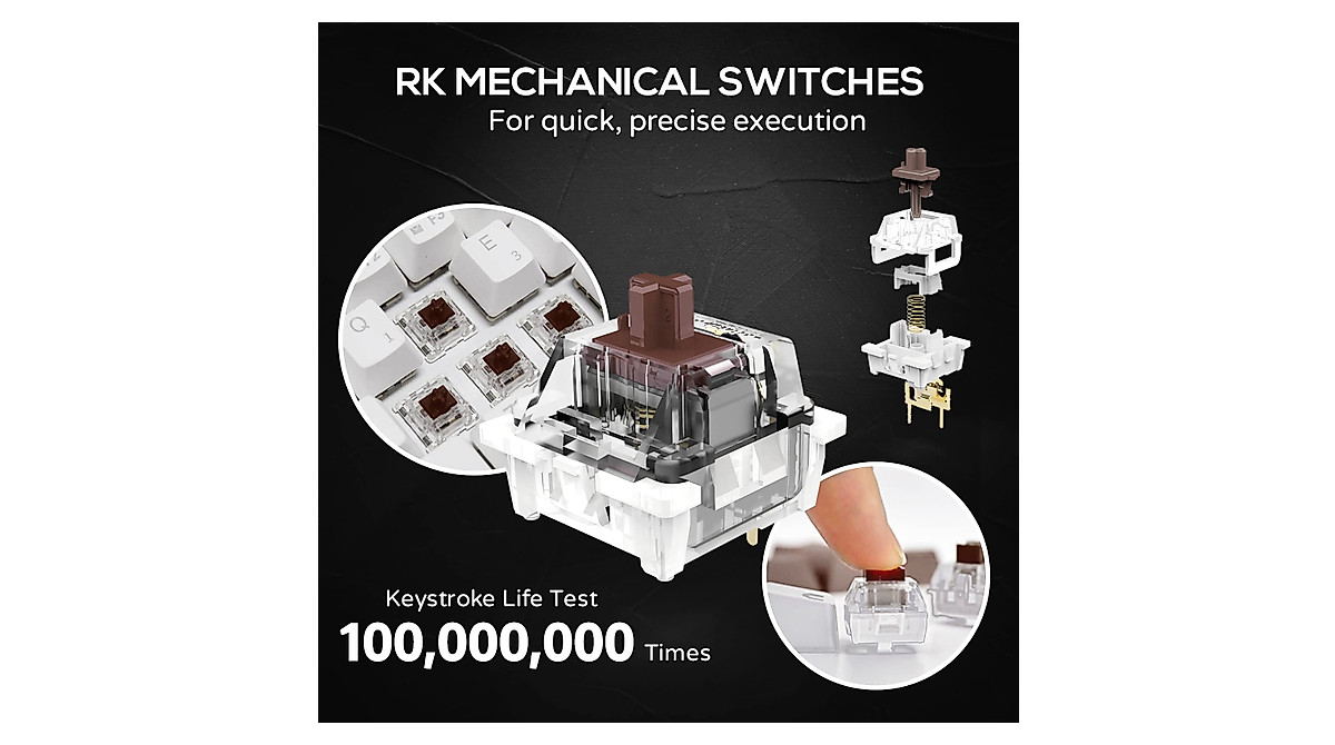 RK61 60% Mechanical Keyboard - RGB & Wireless Options