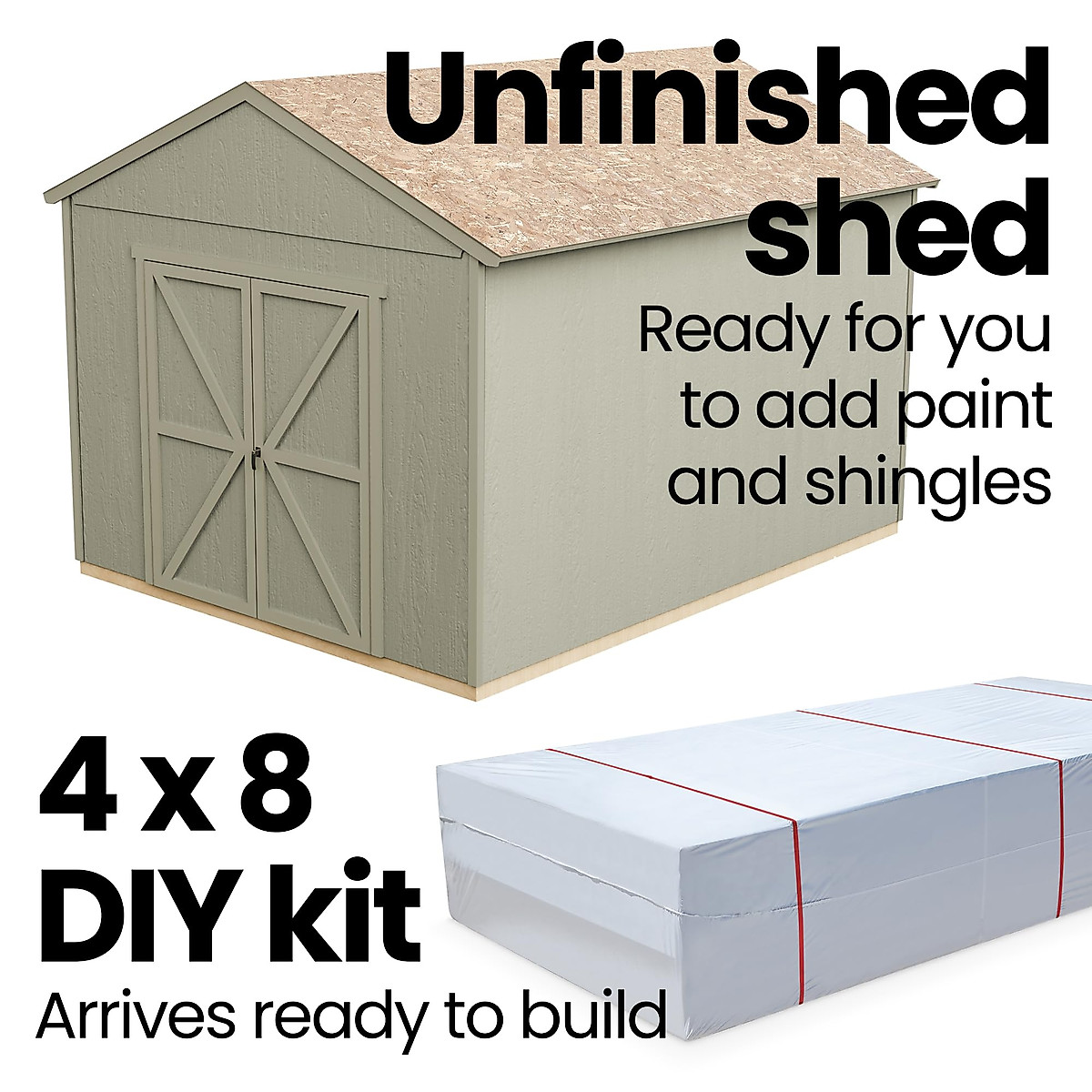 Handy Home Products Rookwood 10x12 Do-It-Yourself Wooden Storage Shed