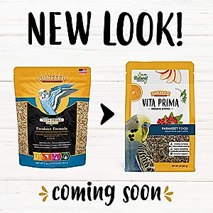 Sunseed 36040 Vita Prima Sunscription Parakeet Food - High-Variety Formula - 2 LBS