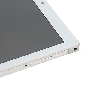 DAUERHAFT 10.1 Inch HD Tablet, Front 5MP, Rear 8MP, US Plug, 100‑240V, 6000mAh, Fast Charge for Study and Work (Silver)