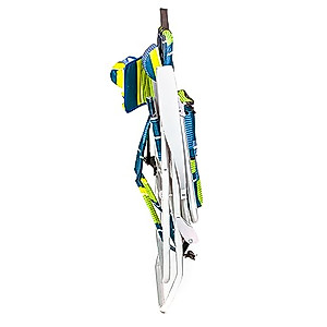 Homevative Folding Backpack Beach Chair with 5 Positions, Towel bar, Cooler Pouch, Storage Pouch, Cup Holder and Phone Holder (Key Lime, High)