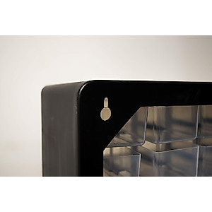 Homak Parts Organizer, Black, 39 Drawers