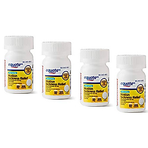 Equate Motion Sickness Dimenhydrinate 50 mg Generic Dramamine 100 Tablets (4 Pack)