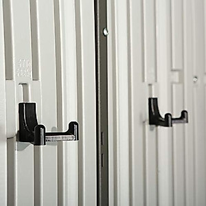 Lifetime 60202 8 x 10 Ft. Outdoor Storage Shed, Gray