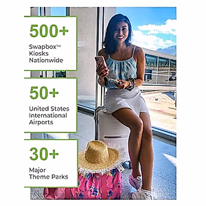 FuelRod Portable Charger Kit - Pack of 2 - Includes All Cables & Adapters Compatible with All Tablets & Smart Phones, Rechargeable Backup Power Bank, Swap for Charged Rod at Kiosk