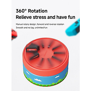 Hagibis Game Storage Case for Nintendo Switch, PS Vita, Rotating Game Card Case with 10 Card Slots, Magnetic Draw Card Portable Switch Game Cartridge Holder (Blue)