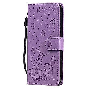 Fansipro Phone Cover Wallet Folio Case for Oppo Reno 6 PRO Plus 5G, Premium PU Leather Slim Fit Cover for Reno 6 PRO Plus 5G, 2 Card Slots, Nice fit, Purple