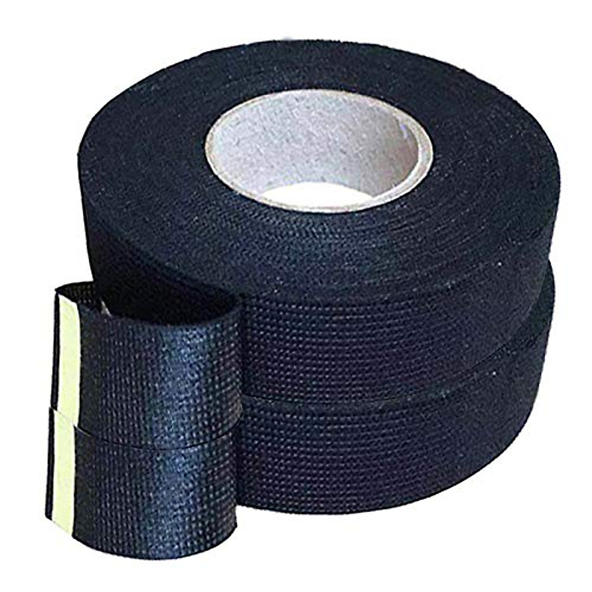 Seigun,Wire Harness Automotive Cloth Tape, Black Wire Loom Harness Tape,High Temp Wire Harness Wrapping Tape,Noise Damping Heat Proof,Felt Tape (19MM × 15M)（2pack）