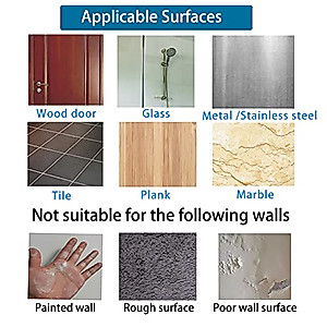 60 Pack Adhesive Hooks 24lb(Max) Adhesive Wall Hooks, Self Adhesive Hooks Heavy Duty Adhesive Hooks for Kitchens Bathroom Office, Sliver