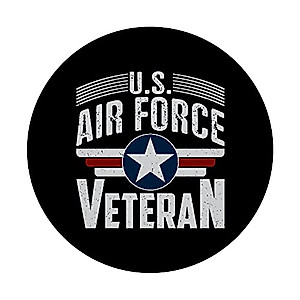 DD214 Alumni Patriotic USAF Retired US Air Force Veteran PopSockets Swappable PopGrip