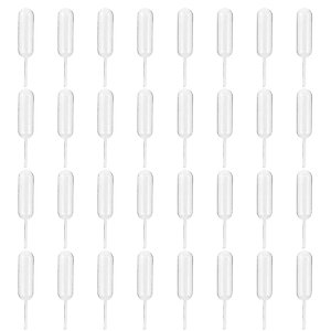 KoberrLi 4ml Dessert Pipettes 80PCS Plastic Squeeze Transfer Pipettes Dropper Liquid Injector for Cupcake Strawberries