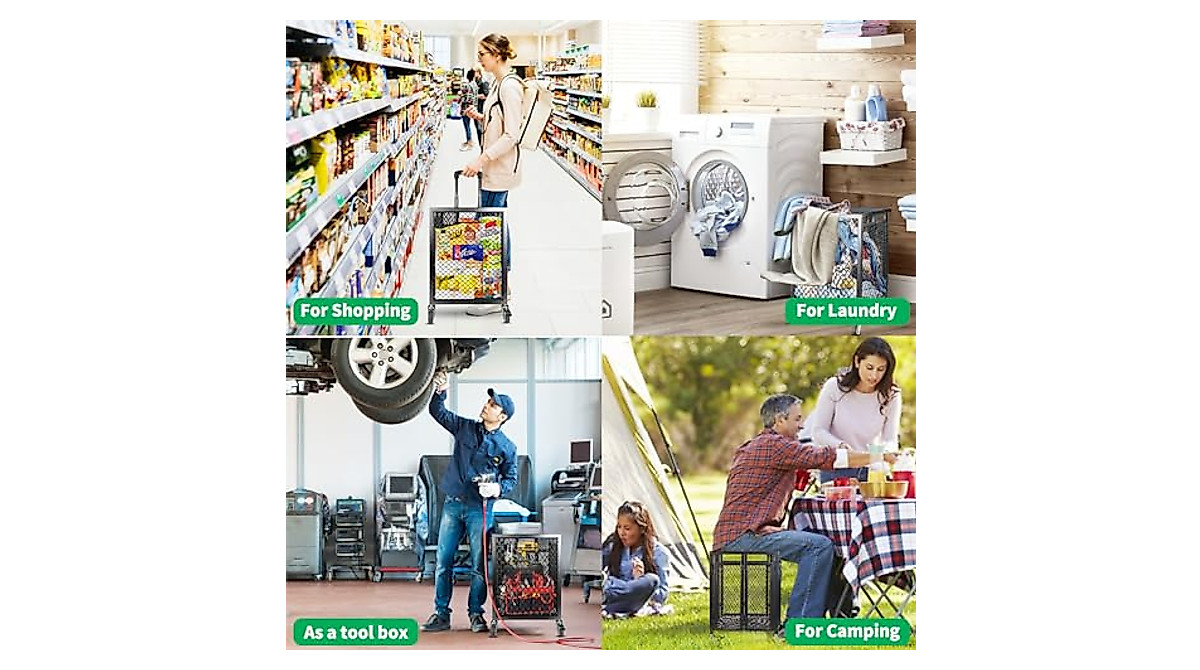 Foldable Utility Cart - Heavy Duty & Versatile