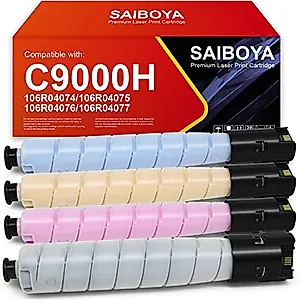 Versalink C9000 Remanufactured C9000 High Capacity Black Cyan Magenta Yellow Toner Cartridge Replacement for Xerox 106R04074 106R04075 106R04076 106R04077