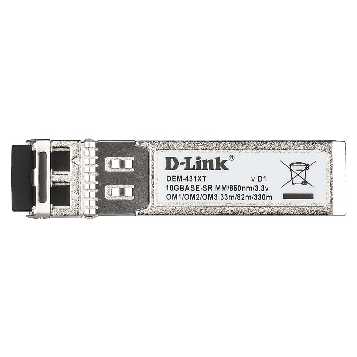 D-Link 10 Gigabit Ethernet Optical Transceiver Multimode 10GBASE-SR SFP+ Module (DEM-431XT)