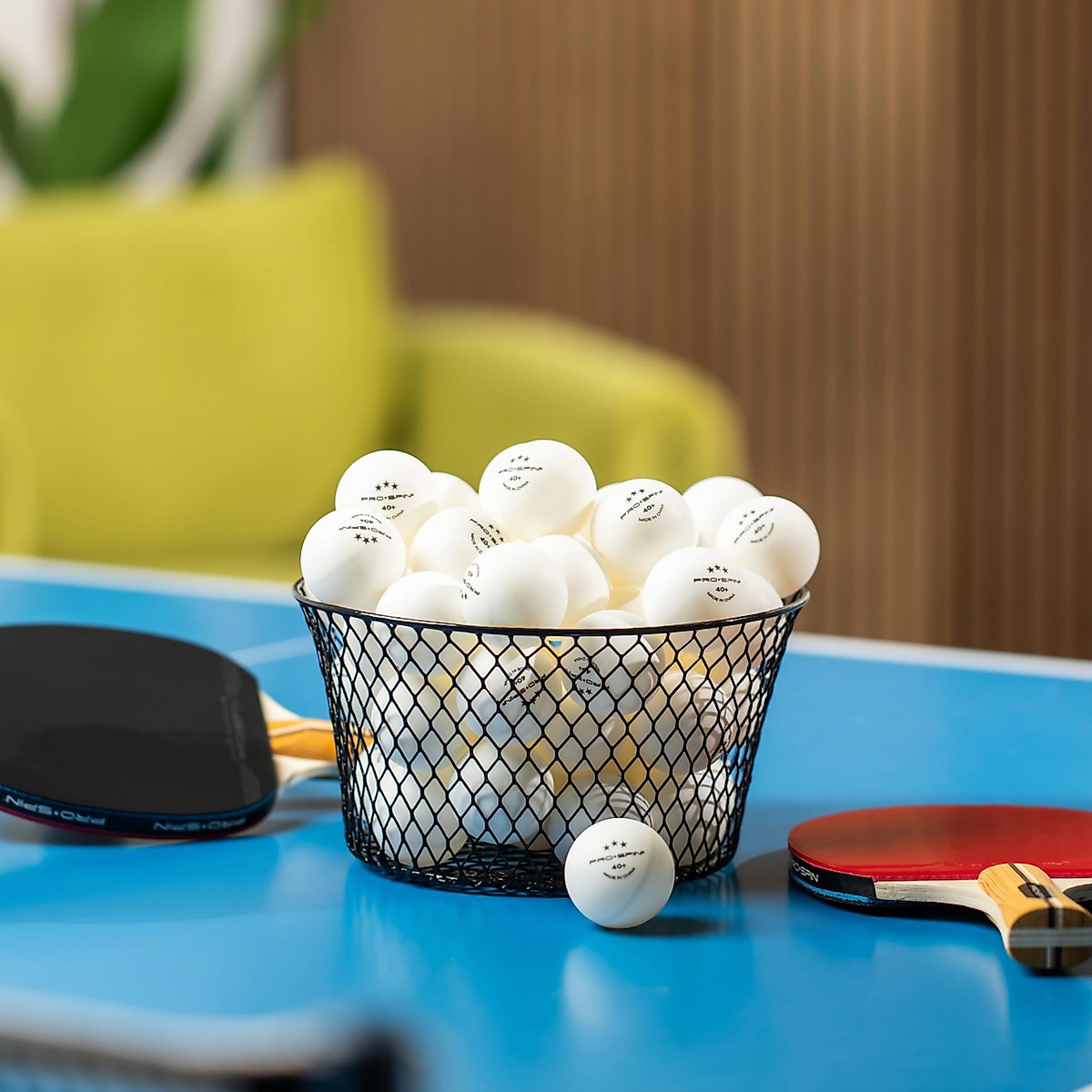 PRO SPIN Ping Pong Balls - White 3-Star Training Table Tennis Balls (Pack of 12) | High-Performance 40+ ABS Training Balls | Ultimate Durability for Indoor/Outdoor Ping Pong Tables