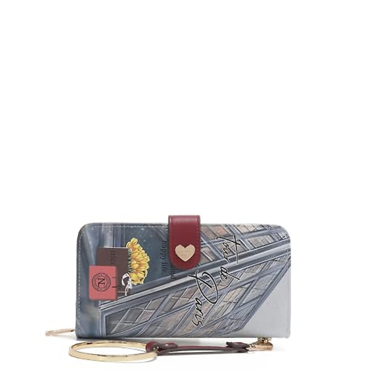 Nicole Lee SIGNATURE BIFOLD WALLET WRISTLET-BE MY VALENTINE