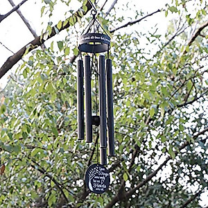 Memorial Wind Chimes for Loss of Loved One Sympathy Gifts Loss of Mother Father Wife Husband Daughter Large Angel Windchimes Garden Patio Home Déco Your Wings were Ready but My Heart was Not