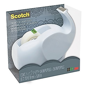 Scotch Desktop Tape Dispenser, Elephant Dispenser, 3/4 in x 350 in (C43-ELPHT), Gray