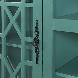 Martin Svensson Home Elegant Antique Teal 2 Door 63" TV Stand