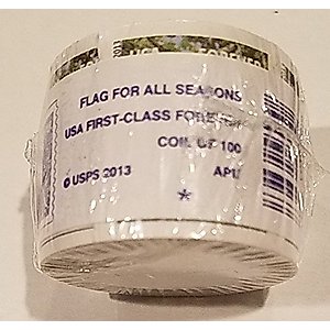 USPS Forever Postage Stamps Flags 100 Count (Seasons)