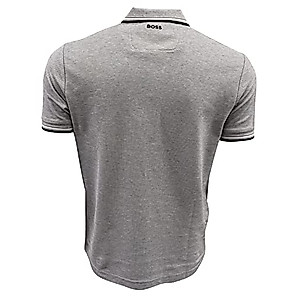 Hugo Boss Mens Paddy Moisture Manager Pro Edition Polo Shirt 50249000 (Grey, Large)