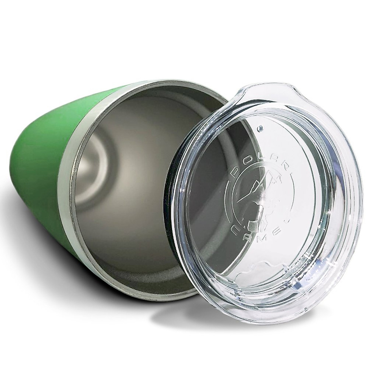 LaserGram 20oz Vacuum Insulated Tumbler Mug, Soccer Ball, Personalized Engraving Included (Green)