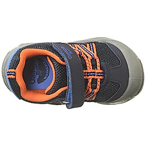 OshKosh B'Gosh Boy's TETI Bump Toe Sneaker, Navy, 4 Toddler