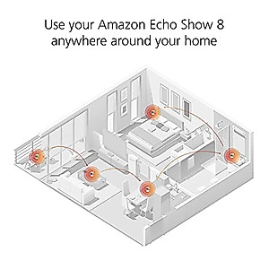 Made for Amazon Battery Base in White, for Echo Show 8 (1st and 2nd Generations)