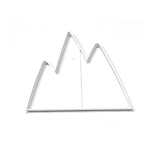 AirGarden Mountains OR Iceberg Outline Mountain Range Peaks Cookie Cutter USA PR3256