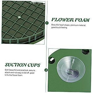 IMIKEYA Flower Mud Block Dried Flower Mud Heart Shaped Flower Foam Green Heart Decor Artificial Flower Foam Heart Shape Flower Foam Floral Foam Garland Flower Mud Accessories Round Sausage