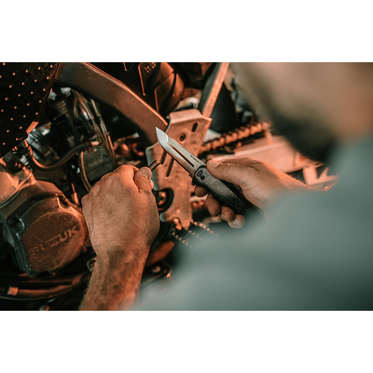 OUTDOOR EDGE RAZOR VX5 | Replaceable Blade EDC Flipper Folding Pocket Knife | 3" Blade, Ceramic Ball Bearings, Carbon Fiber Handle, Reversible Pocket Clip | Outdoor, Camping, Survival, Utility