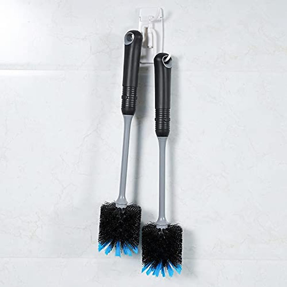 Bottle Brush Cleaner, Long Handle Water Bottle Scrubbing Brush, Built for Cleaning Baby Bottles, Sippy Cups, Water Bottle, Tumblers, Travel Coffee Mugs, Food Jars, Wine Decanters, Glasswares, 2 Pack