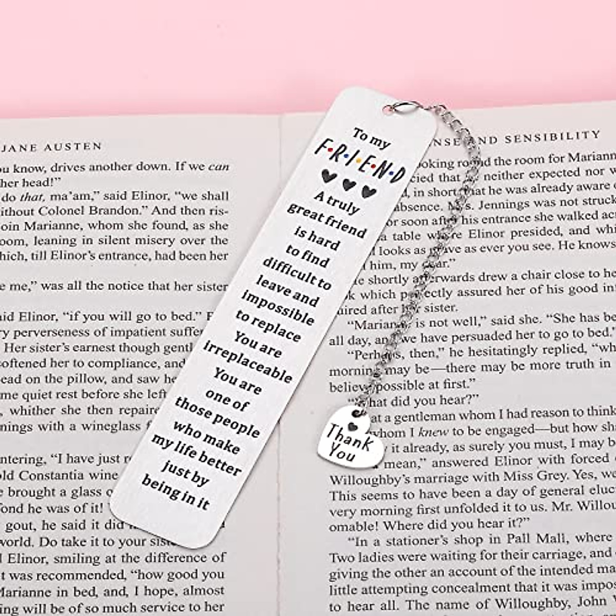 Best Friends Gifts Bookmark for Friendship Women Friends Birthday Book Mark Girls Teen Booklovers Galentines Valentines Day Gifts for Best Friend BFF Christmas Graduation Gift for Women Female Friend