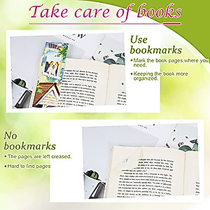 YoeeJob 16pcs Watercolor Bookmarks for Women/Kids/Book Lovers, Spring Bookmarks Gift for Friends, Animal/Plant Book Mark Bulk for Students, Teacher Classroom Gifts, Reading Present