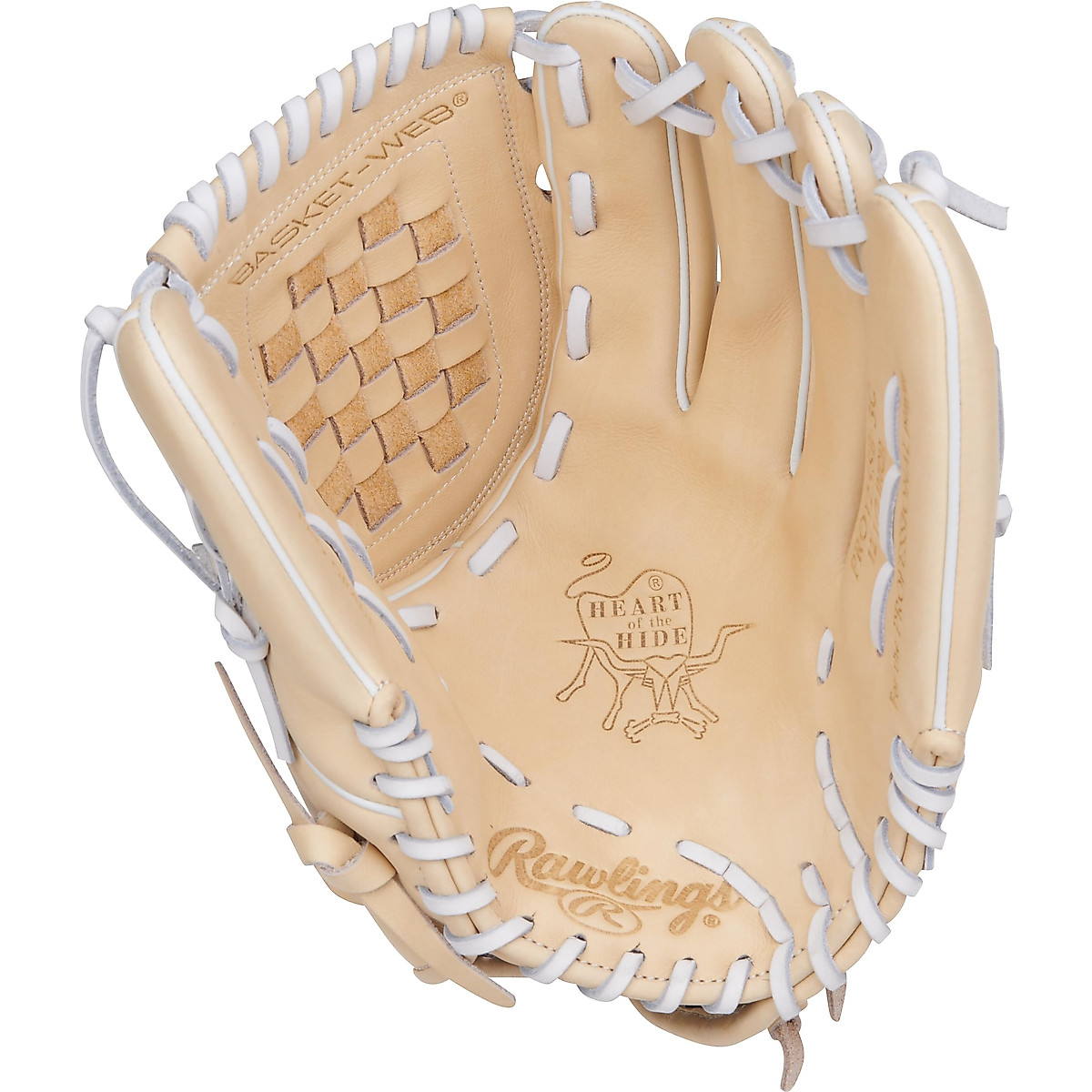 Rawlings | HEART OF THE HIDE Fastpitch Softball Glove | 12.5" | Basket Web | Right Hand Throw