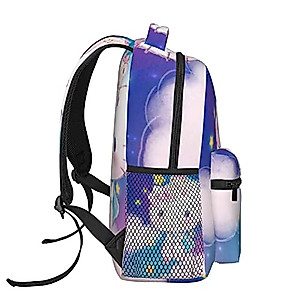 Cartoon Cat Backpack Laptop Bag Casual Travel Daypack for Women Girl