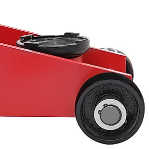 BIG RED T80501 Torin Hydraulic Heavy Duty Long Frame Service/Floor Jack with Foot Pedal, 5 Ton (10,000 lb) Capacity, Red