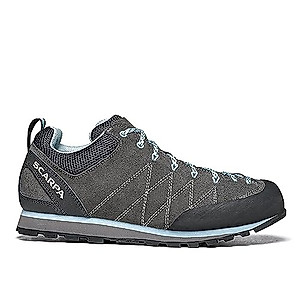 SCARPA Women's Crux Hiking and Approach Shoes - Shark/Blue Radiance - 8-8.5