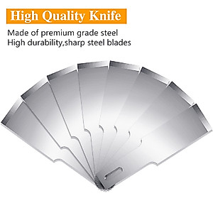 Jetmore 100 Pack Hobby Blades Set #17 Craft Knife Blades Refill Hobby Knife Replacement Blades with Storage Box for Art and Craft Scrapbooking Supplies Cutting Caving