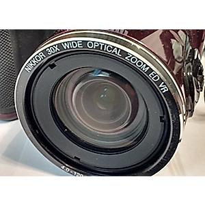 Nikon COOLPIX L820 16 MP 30x Zoom Digital Camera - Plum Factory Refurbished