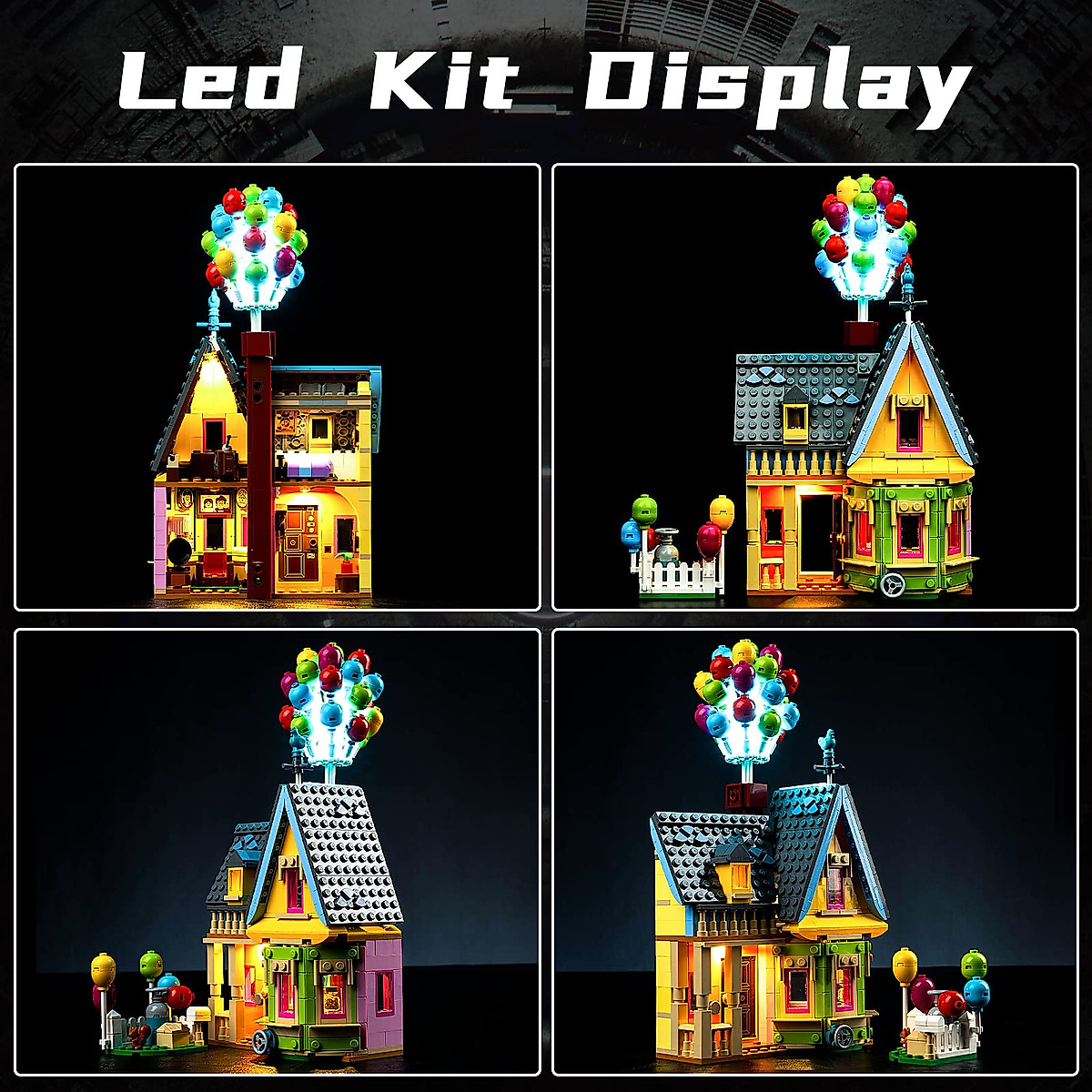 Bourvill LED Lights Kit for Lego Disney and Pixar Up House 43217- Lights Set Compatible with Lego 43217 Set -Classic Version (Lights Kit without Model)