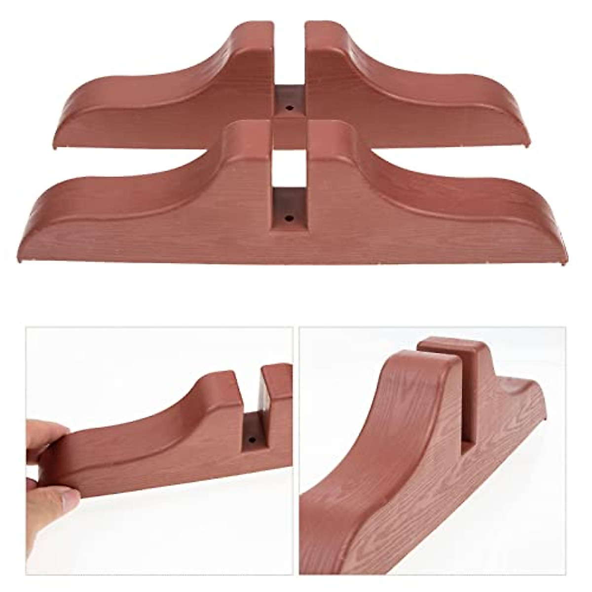 GANAZONO 4 Pcs Privacy Screen Screen Base Room Divider Stand Privacy Screen Holder Holder Plastic Support