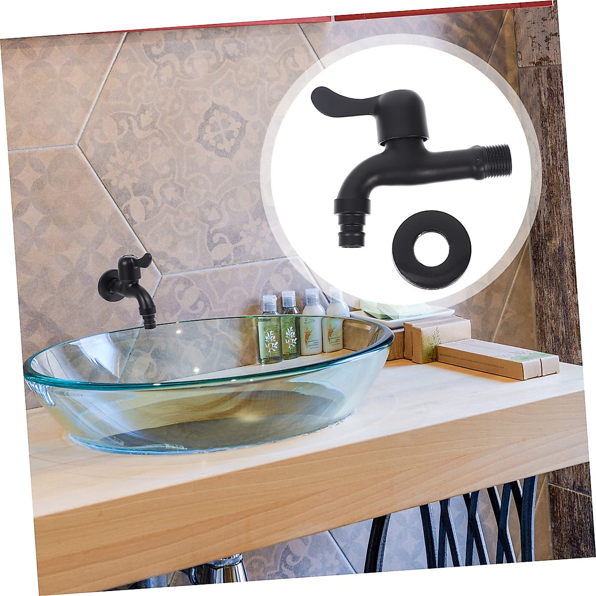 OSALADI 2pcs Washing Machine Faucet Sink Faucet Kitchen Faucets Faucet Washing Machine Water Faucet Outdoor Faucet Black Kitchen Faucet Kitchen Accessories Hose Faucet Stainless Steel Mop