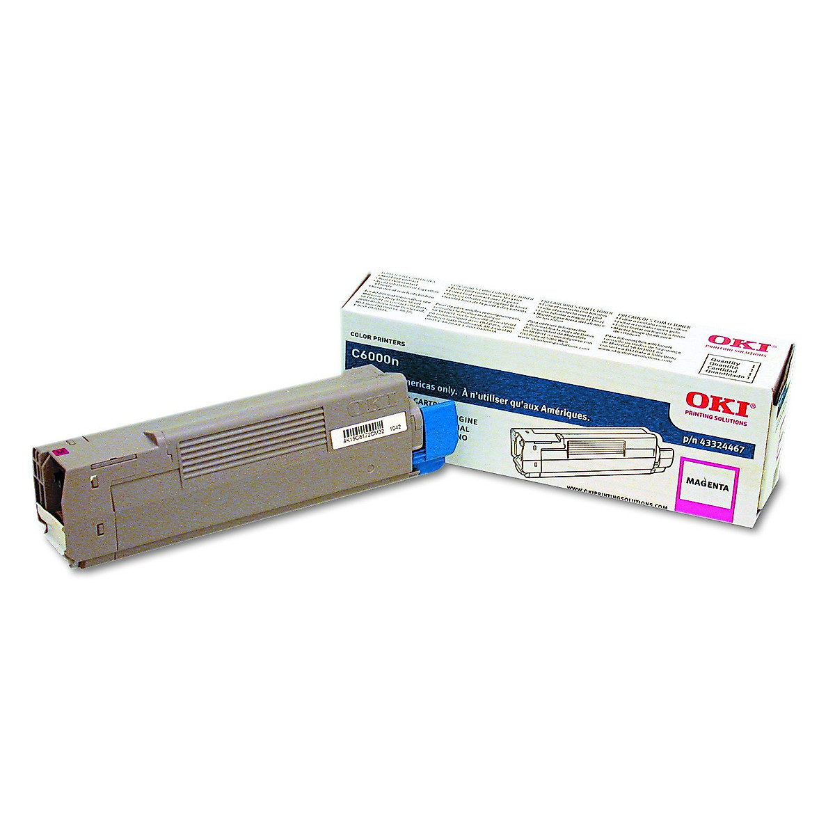 OKIDATA Magenta Toner Cartridge OEM C6000n, C6000dn (43324467)