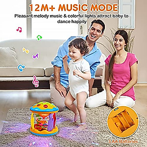 Baby Toys 6 to 12 Months Babies Ocean Rotating Light Up Infant Toys 12-18 Months Musical Toys for 1 Year Old Boys Gifts Early Educational Toys for Toddlers 1-3