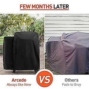 Arcedo Grill Cover Compatible for Pit Boss Lexington, 700FB, Z Grill 550B, Heavy Duty Waterproof Wood Pellet Grill Cover, All Weather Protection Outdoor BBQ Cover