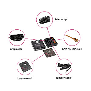 KNA Pickups Portable Piezo Nylon String Guitar Pickup with Volume Control (NG-2)