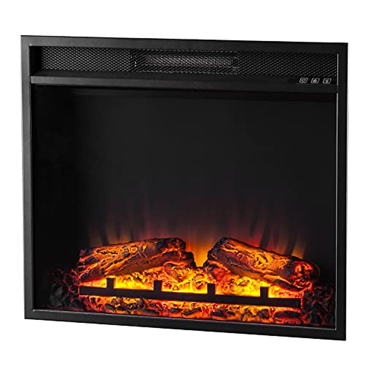 SEI FURNITURE 23” Base Electric Firebox w/Remote Control, Black